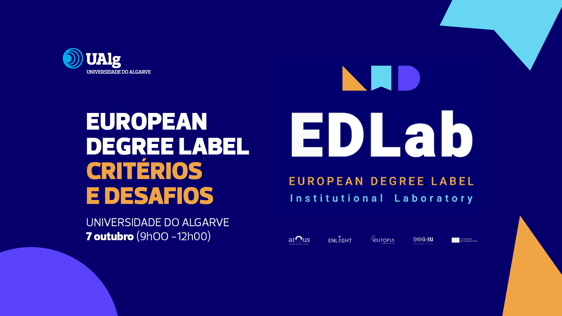 First Seminar of European Degree Label at the University of Algarve ...